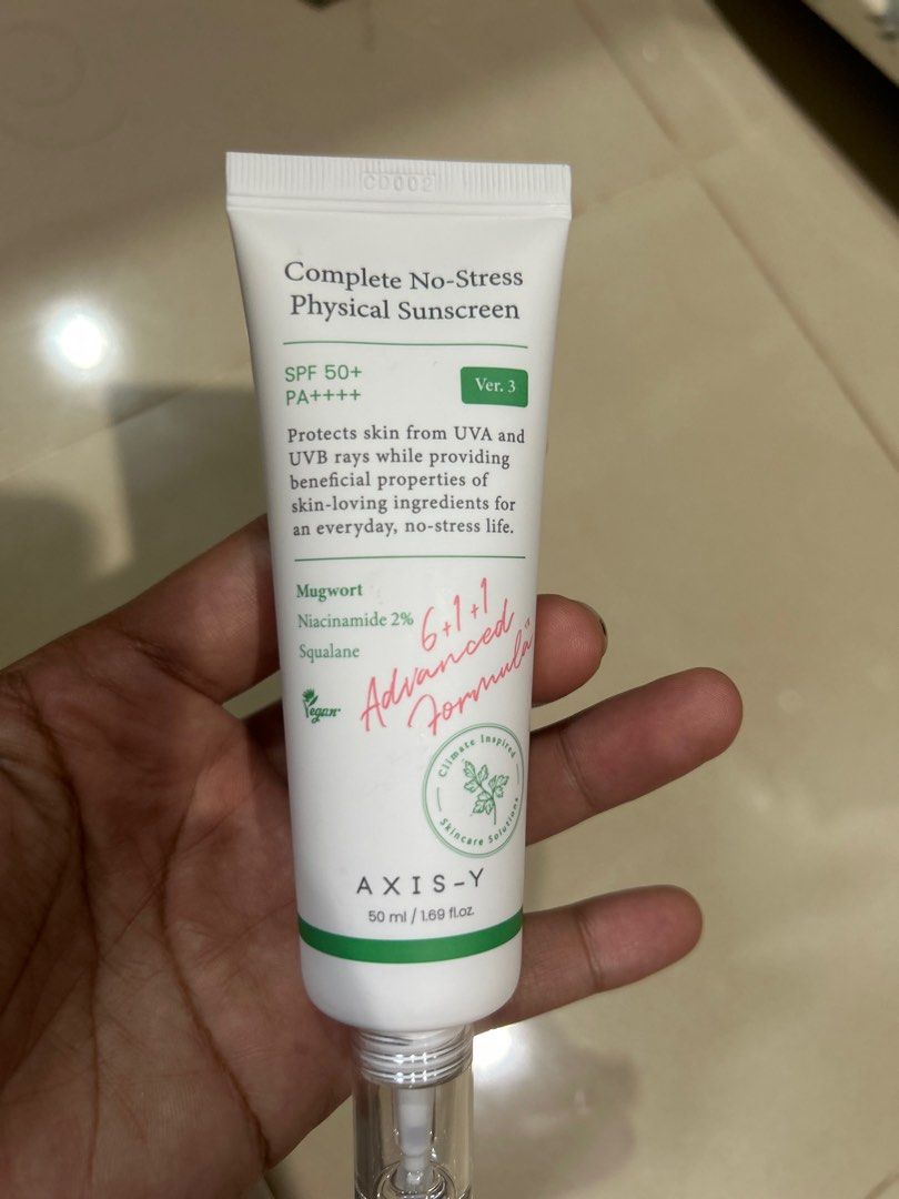 FREE SHIPPING! Axis Y physical sunscreen version 3 SPF 50++++, Beauty ...