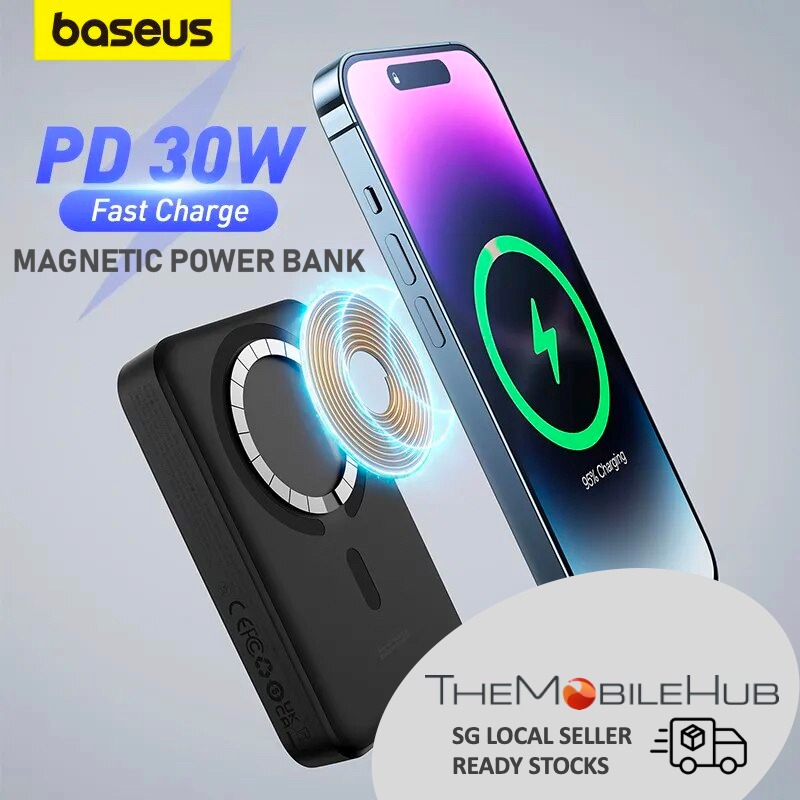 Baseus 10000mAh 30W Magnetic Wireless Charging Power bank Fast Charging ...