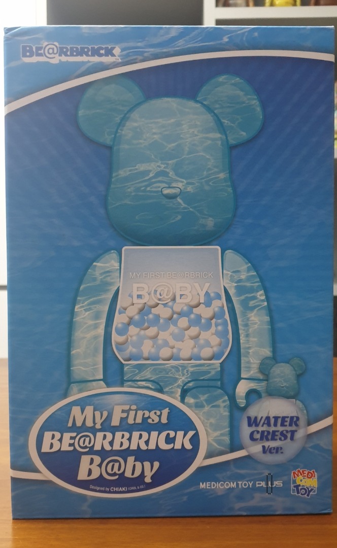 Bearbrick My First Baby Water Crest, 400% & 100%, Hobbies & Toys, Toys ...