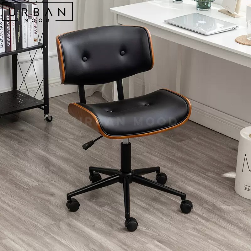 BRAEN Modern Leather Computer Chair, Furniture & Home Living, Furniture ...