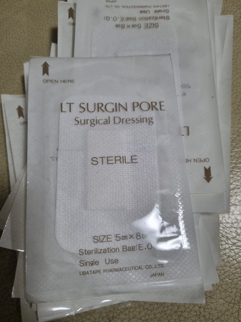 Brand new lt surgin pore surgical dressing sterlie 5cm x 8cm, Health ...