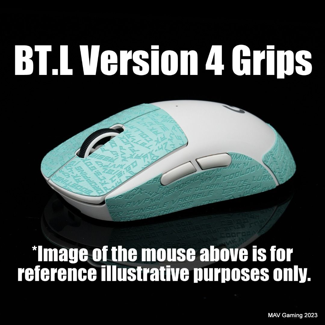 BT.L V4 Grips (TEAL COLOUR) For Logitech G Pro Superlight V1 & V2 ...