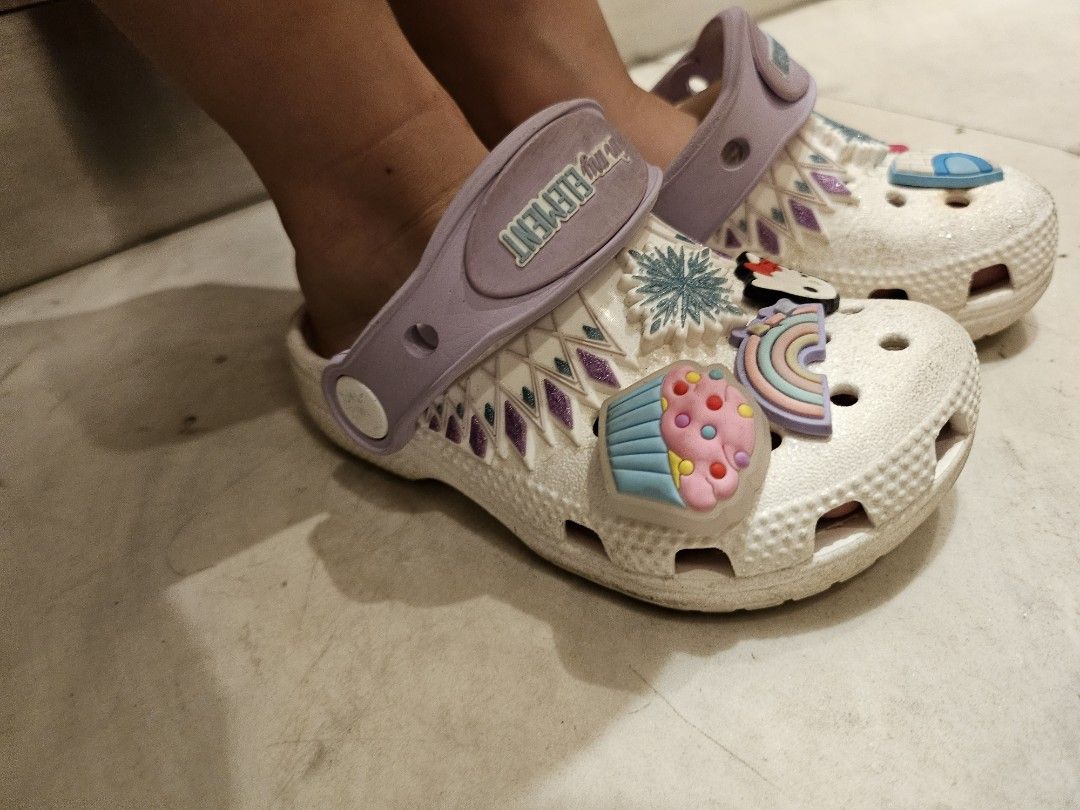 C8 crocs kids frozen, Babies & Kids, Babies & Kids Fashion on Carousell