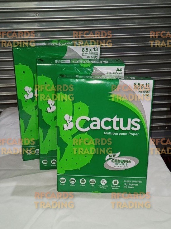 CACTUS MULTI-PURPOSE BONDPAPER - SHORT, Hobbies & Toys, Stationary ...