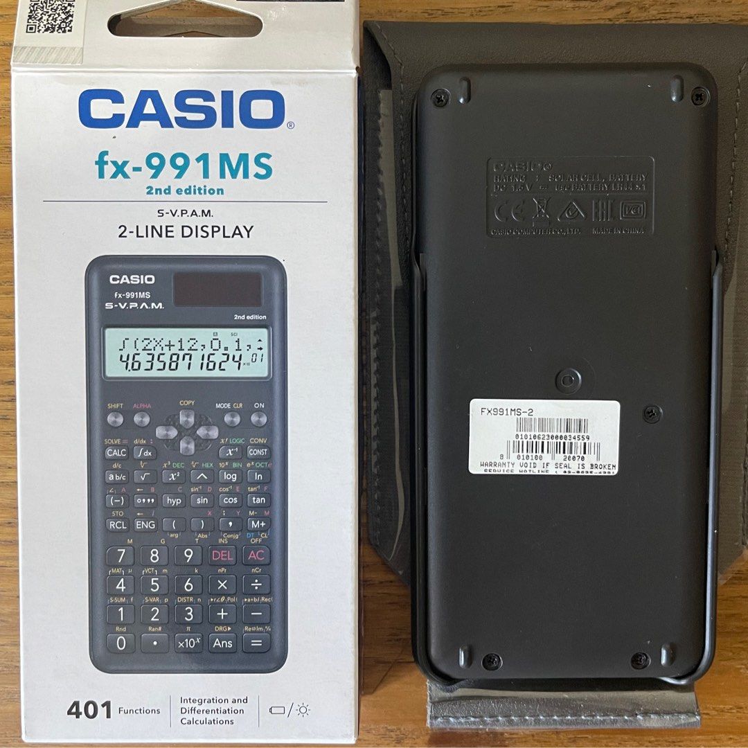 CASIO fx-991MS 2nd Edition Scientific Calculator, Hobbies & Toys ...
