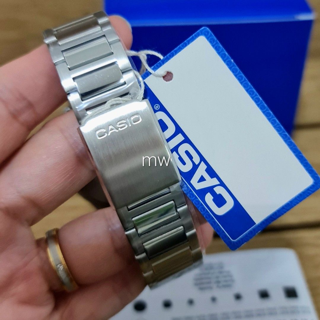 Casio Men's stainless steel analog quartz watch mtp-v005 brand new, Men's Fashion, Watches ...