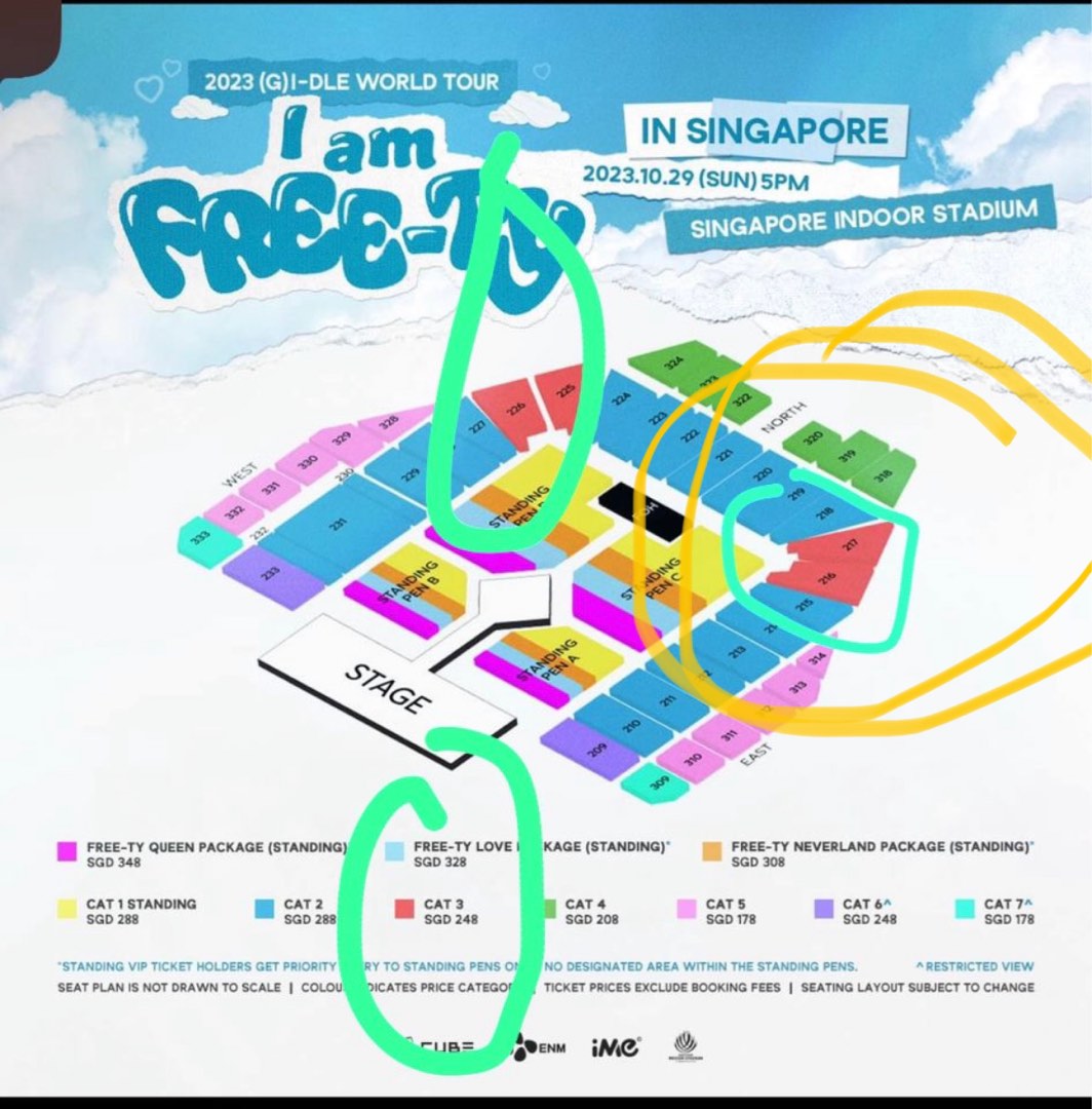 (Cat3) G-Idle concert ticket 2023, Tickets & Vouchers, Event Tickets on ...