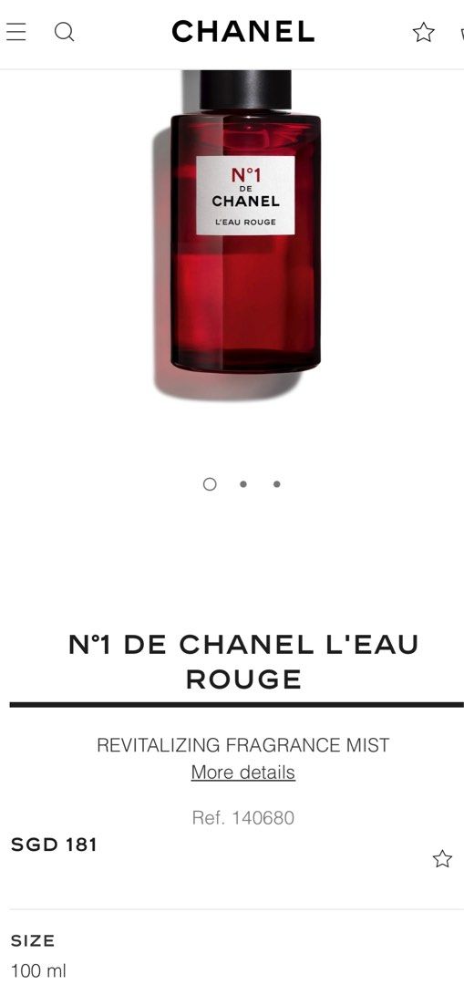 CHANEL NO. 1 Revitalising Fragrance Mist, Beauty & Personal Care ...