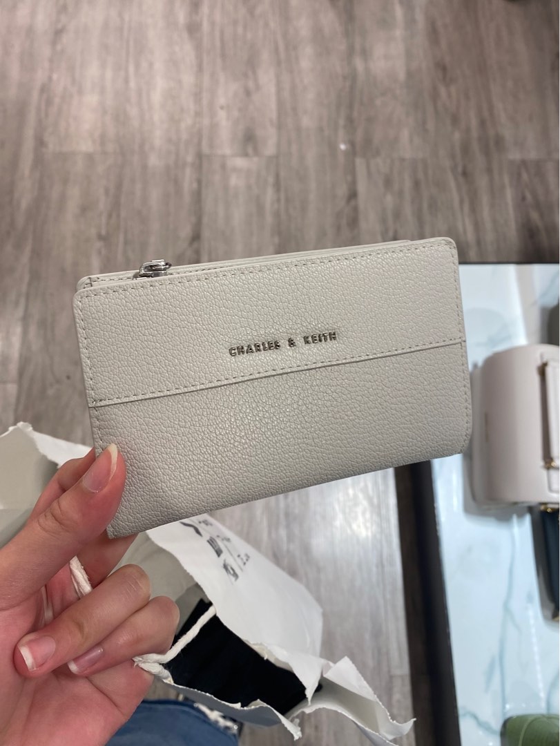 C&K stone grey wallet, Women's Fashion, Bags & Wallets, Wallets & Card ...