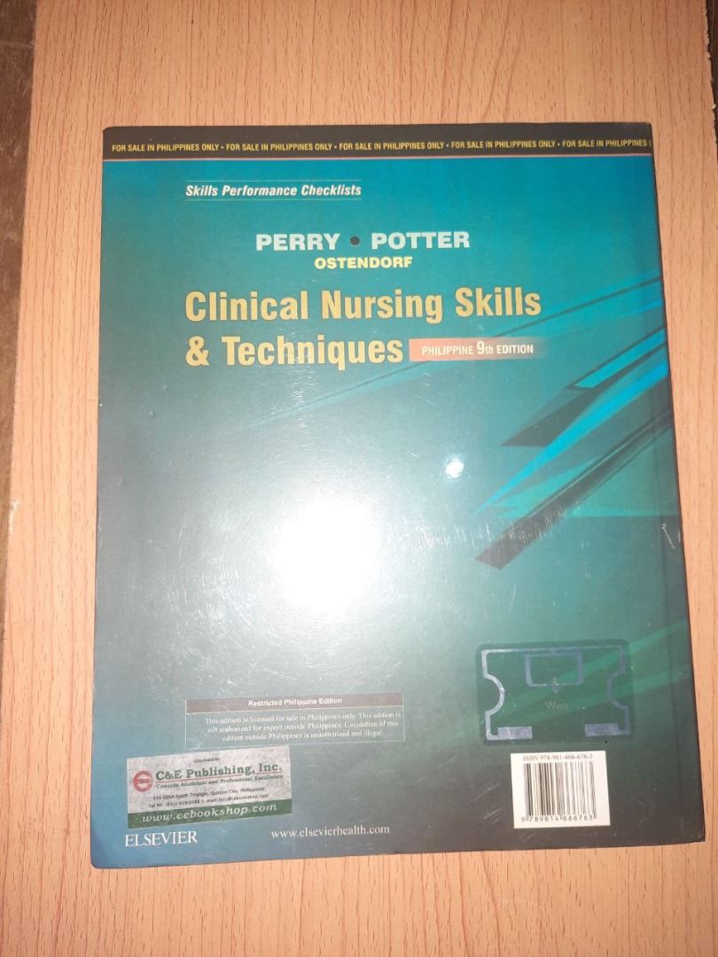 Clinical Nursing Skills and Techniques (Potter & Perry) 9th edition ...