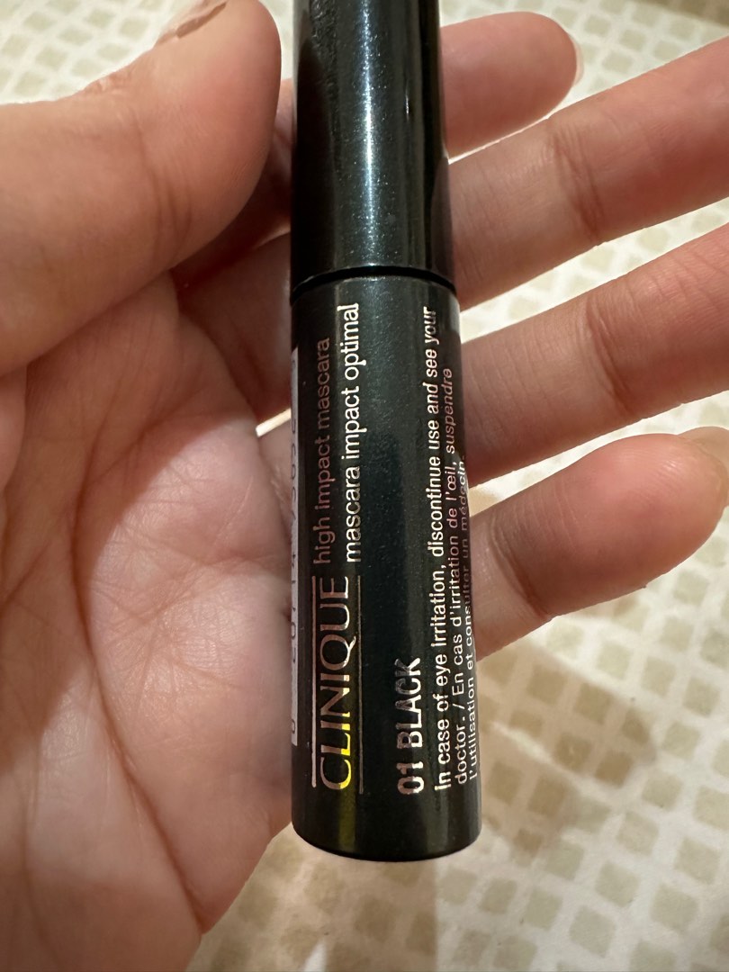 Clinique Mini High Impact Mascara 01 Black, Beauty & Personal Care ...
