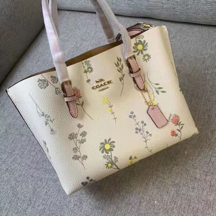Coach Mini Tote Flower, Barang Mewah, Tas & Dompet di Carousell