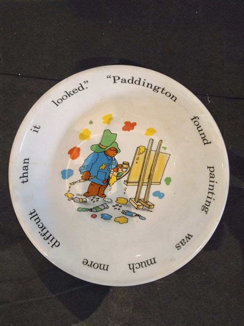 Coalport Paddington Bear 3 piece meal set - cup, plate, bowl, Furniture ...