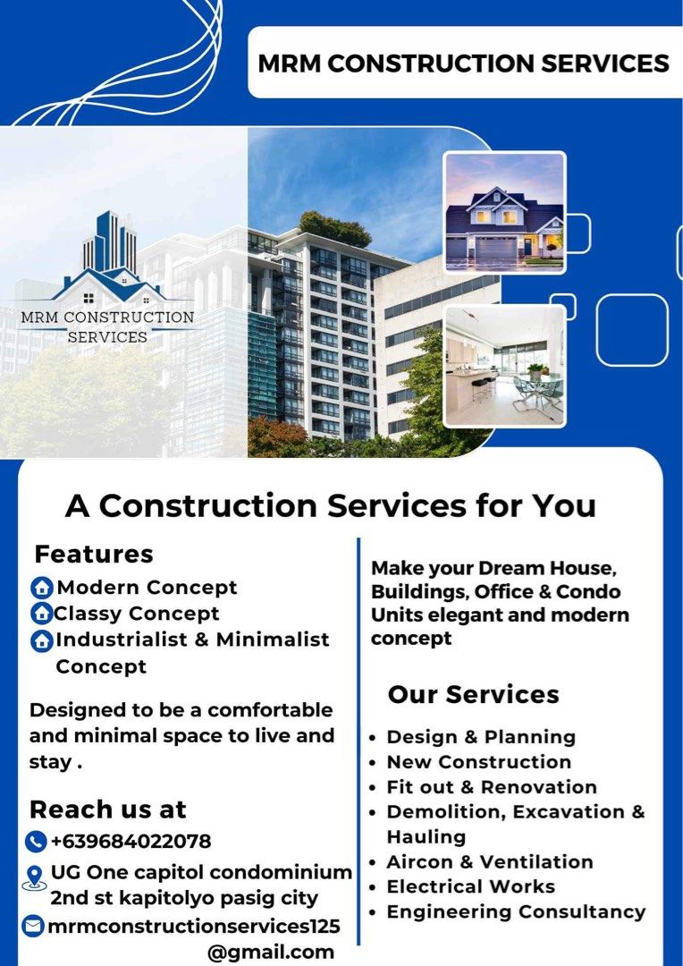 Construction Mechanical Electrical, Business Services, Design & Marketing on Carousell