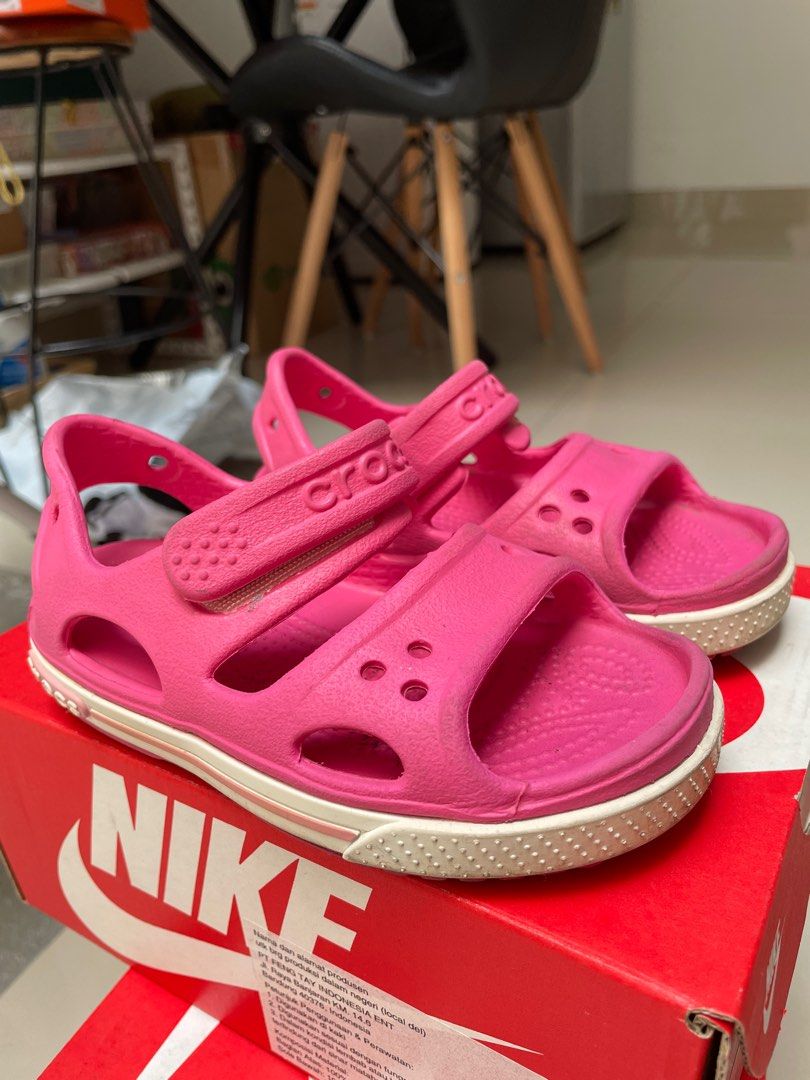 Crocs Pink Original C8, Bayi & Anak, Baju Anak Perempuan, 1 hingga 3 ...