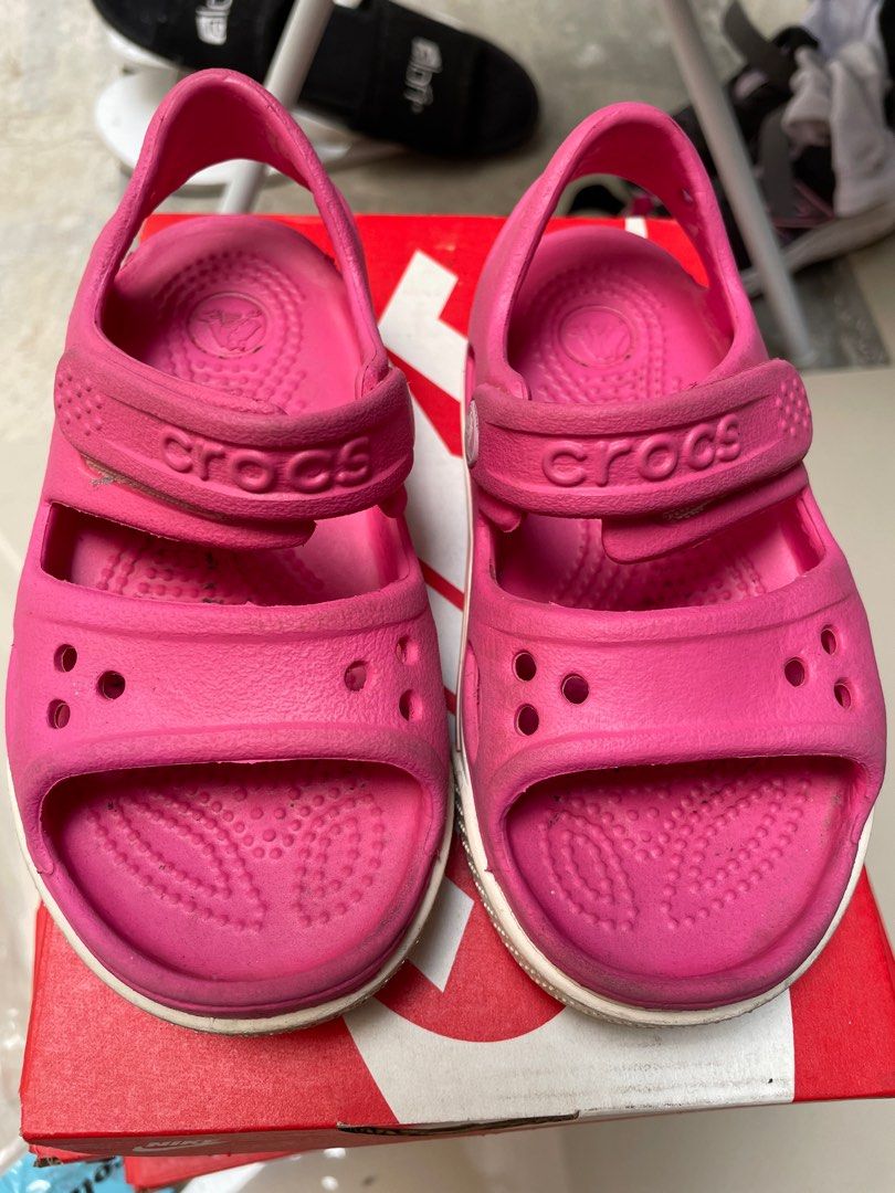 Crocs Pink Original C8, Bayi & Anak, Baju Anak Perempuan, 1 hingga 3 ...