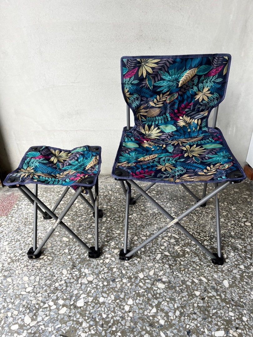 DANRO 丹露熱帶雨林戶外折疊休閒椅/便攜椅/靠背摺疊椅子 #寫生椅/露營椅/烤肉釣魚椅, 家具及居家用品, 戶外家具在旋轉拍賣