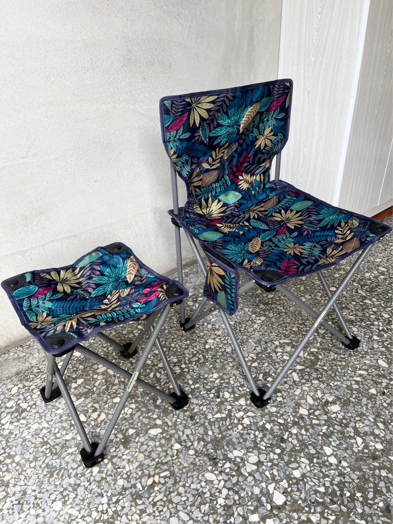 DANRO 丹露熱帶雨林戶外折疊休閒椅/便攜椅/靠背摺疊椅子 #寫生椅/露營椅/烤肉釣魚椅, 家具及居家用品, 戶外家具在旋轉拍賣