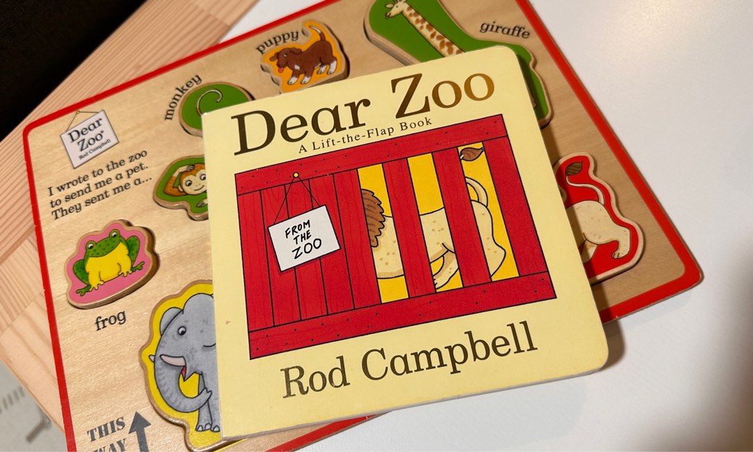 Dear Zoo Wooden Puzzle and Board Book bundle, Babies & Kids, Infant ...