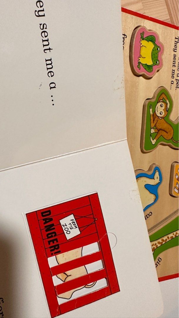 Dear Zoo Wooden Puzzle and Board Book bundle, Babies & Kids, Infant ...