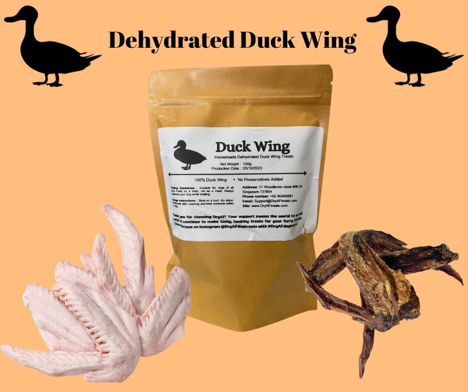 Dehydrated Duck Wing, Pet Supplies, Pet Food on Carousell