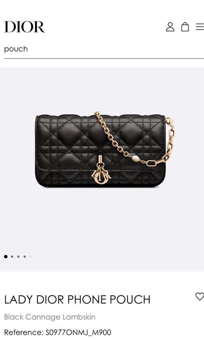Dior handphone pouch, Luxury, Bags & Wallets on Carousell