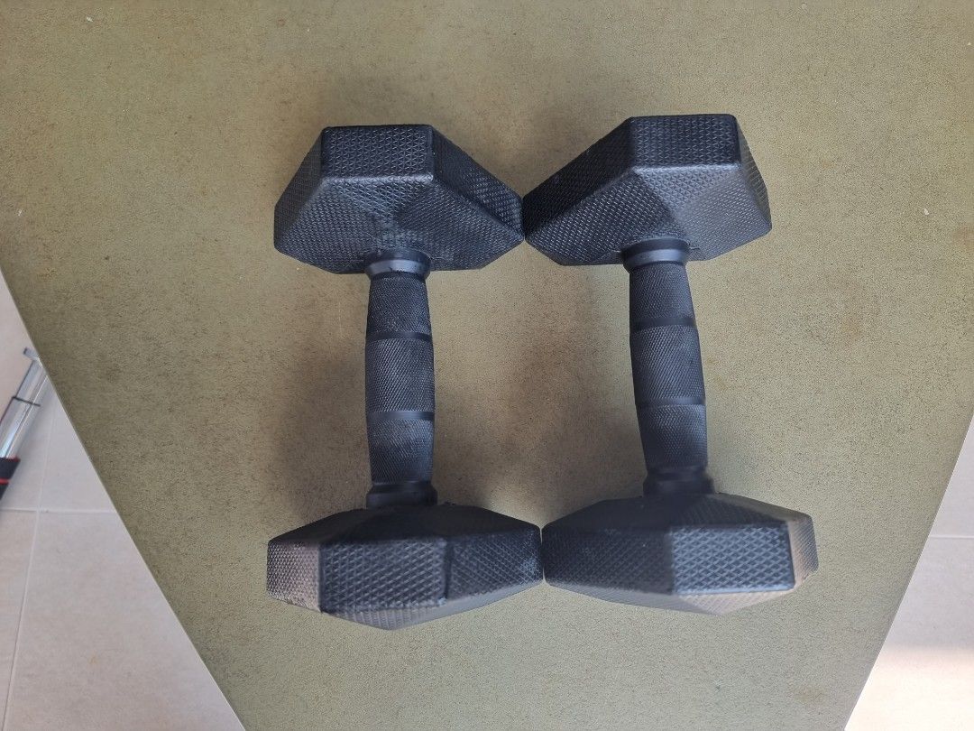 Dumbell sets 5kg & 3kg both for $45, Sports Equipment, Exercise & Fitness, Weights & Dumbbells ...