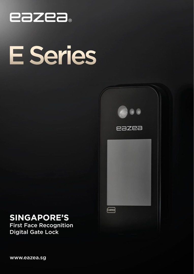 EAZEA Face & Palm Recognition Gate + Door Digital Lock Bundle E Series ...