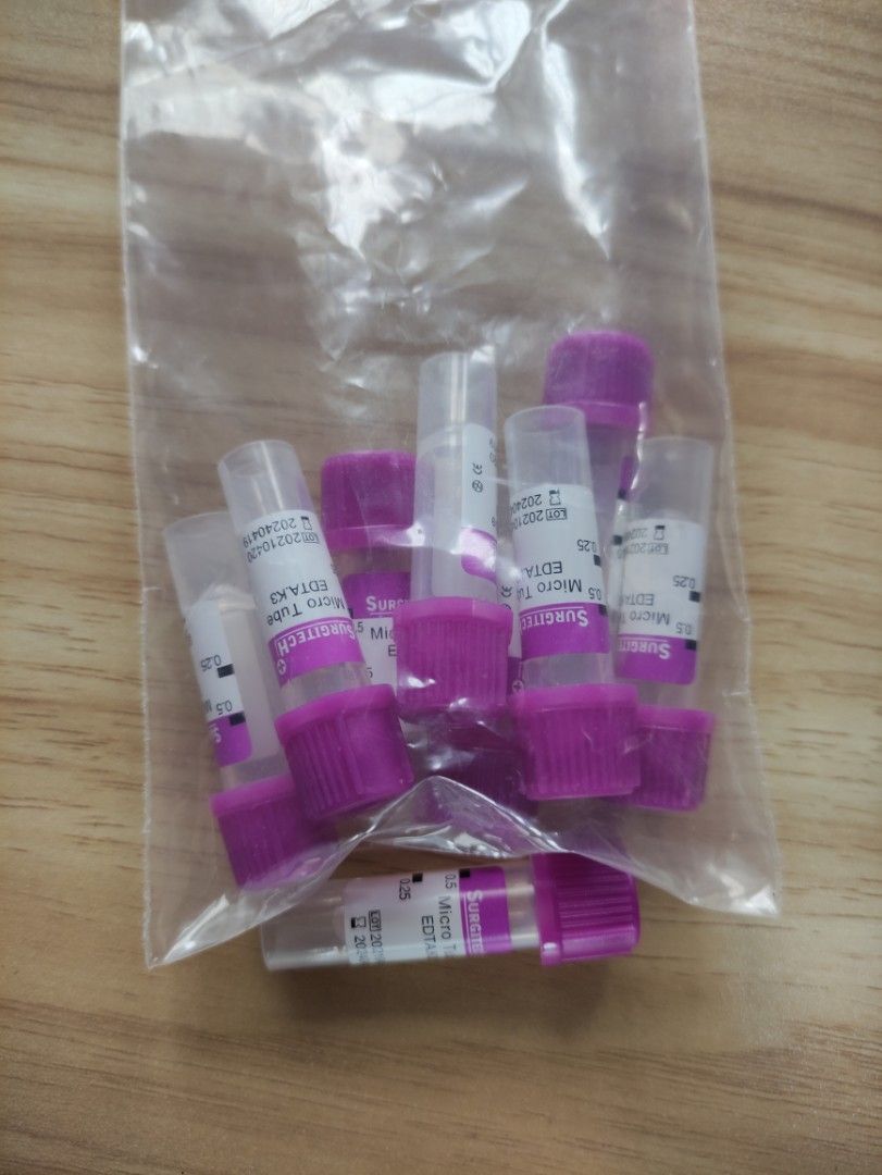 0.5ml EDTA Microtainer Micro Tube EDTA K3 (medtech tackle box supplies ...