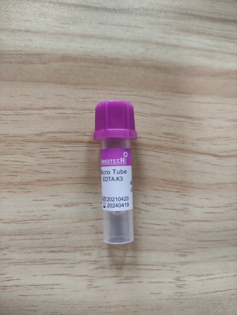 0.5ml EDTA Microtainer Micro Tube EDTA K3 (medtech tackle box supplies ...