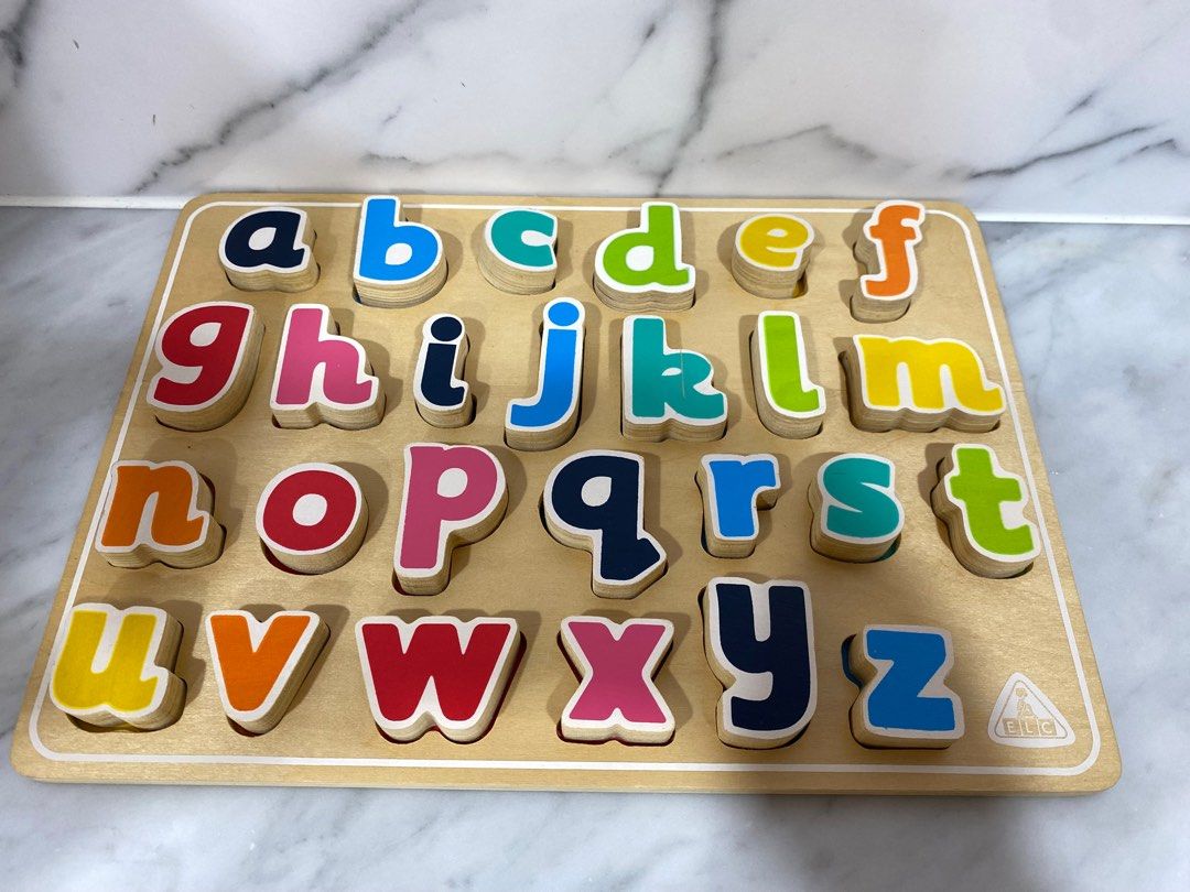 ELC ABC alphabet letters wooden puzzle, Babies & Kids, Infant Playtime ...