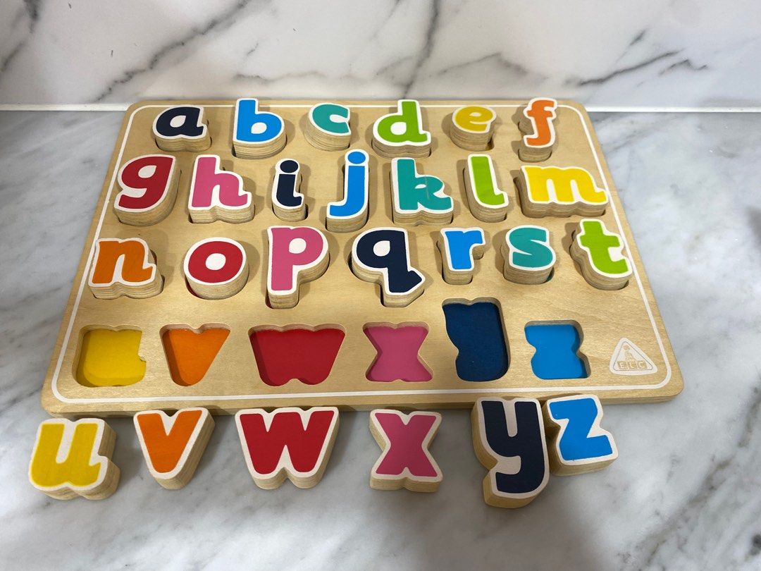 ELC ABC alphabet letters wooden puzzle, Babies & Kids, Infant Playtime ...