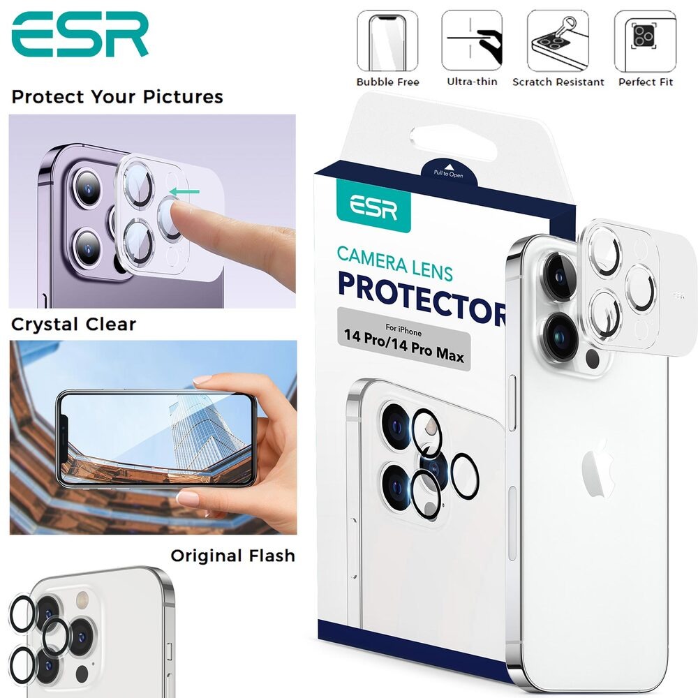 ESR Camera Lens Protector for iPhone 13 Pro Max, Mobile Phones ...