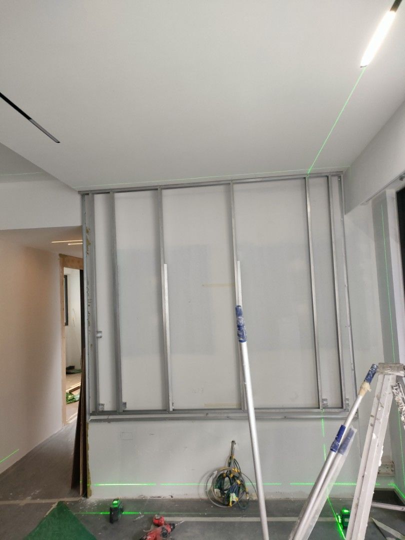 false ceiling and partition for nice home and wall plastering, Home ...