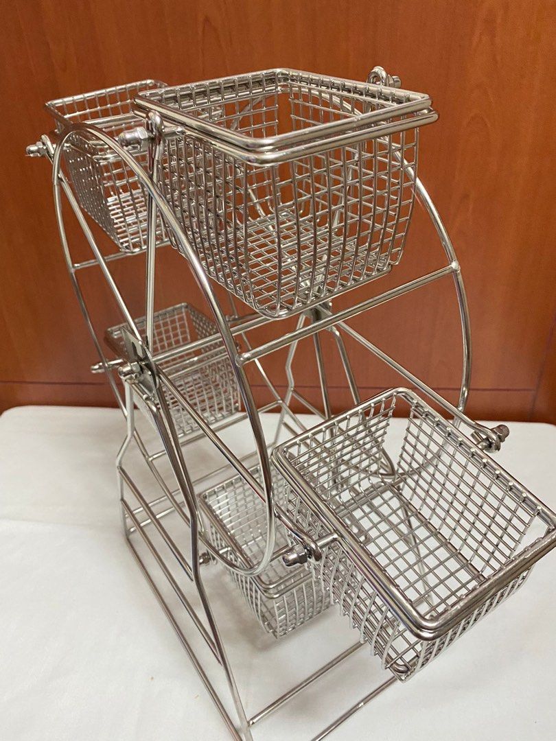 Ferris Wheel Rotating Snack Rack French Fries Chicken Nuggets Basket ...