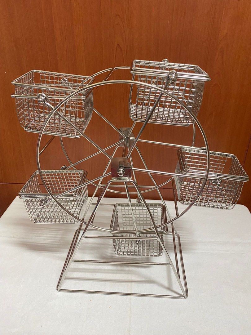 Ferris Wheel Rotating Snack Rack French Fries Chicken Nuggets Basket ...