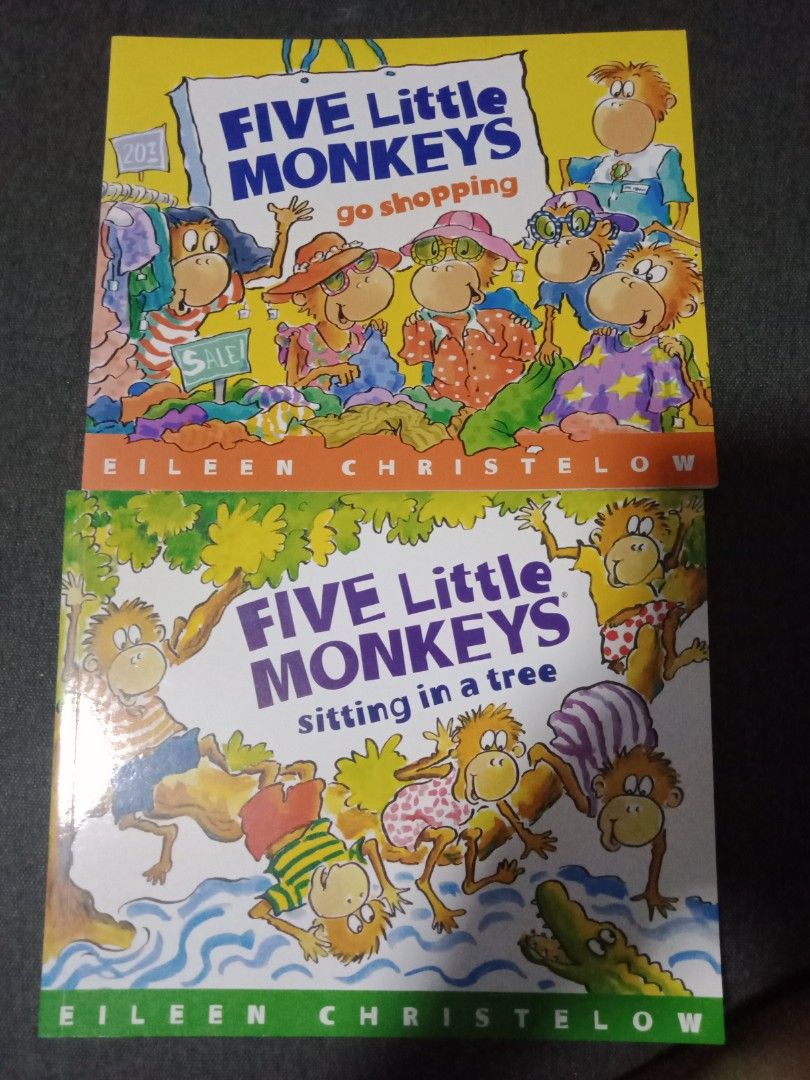 Five Little Monkeys Story Books, Hobbies & Toys, Books & Magazines ...