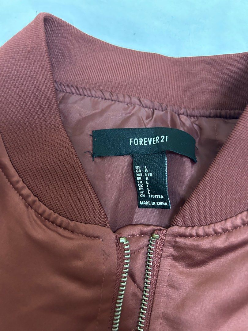 Forever 21 Bomber Jacket, Women's Fashion, Coats, Jackets and Outerwear ...