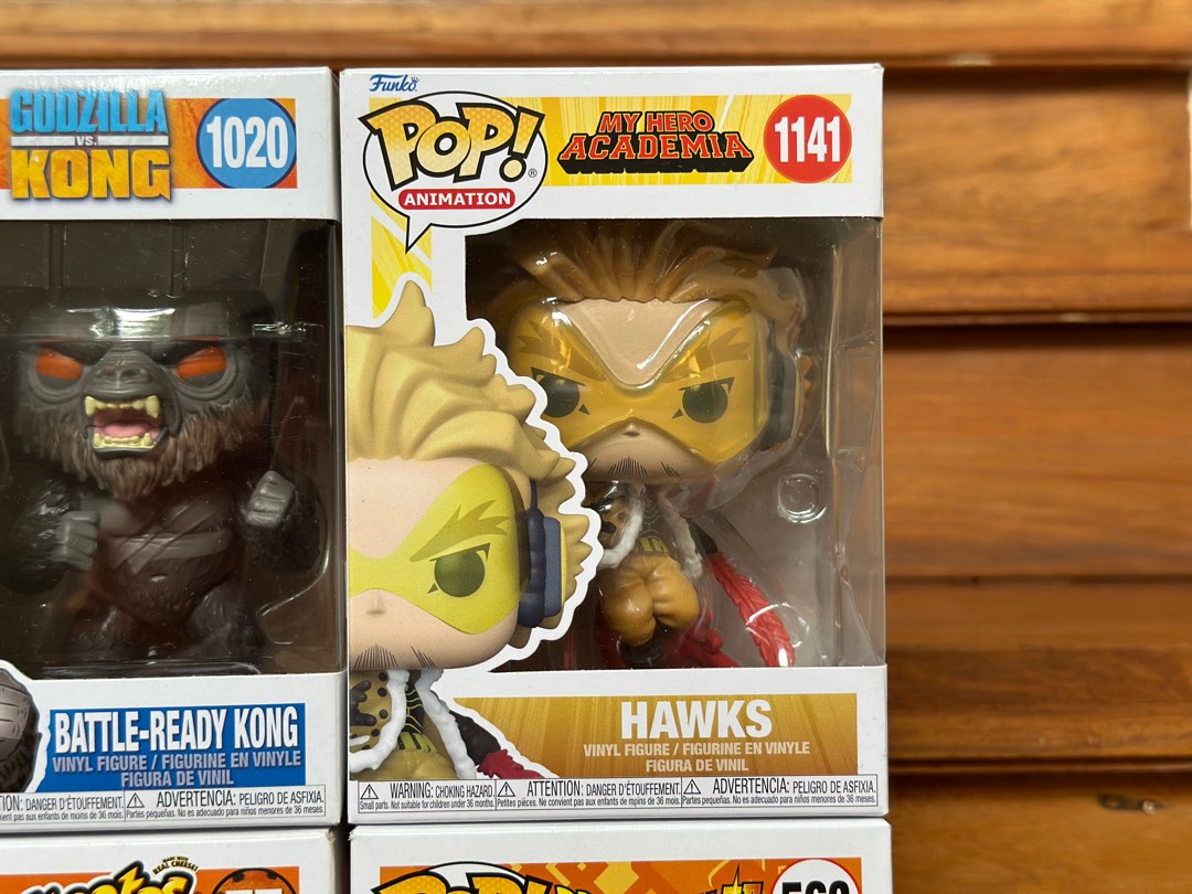 Funko Pop Assorted (Hawks / Battle Ready Kong / Chester Cheetah / SSGSS ...