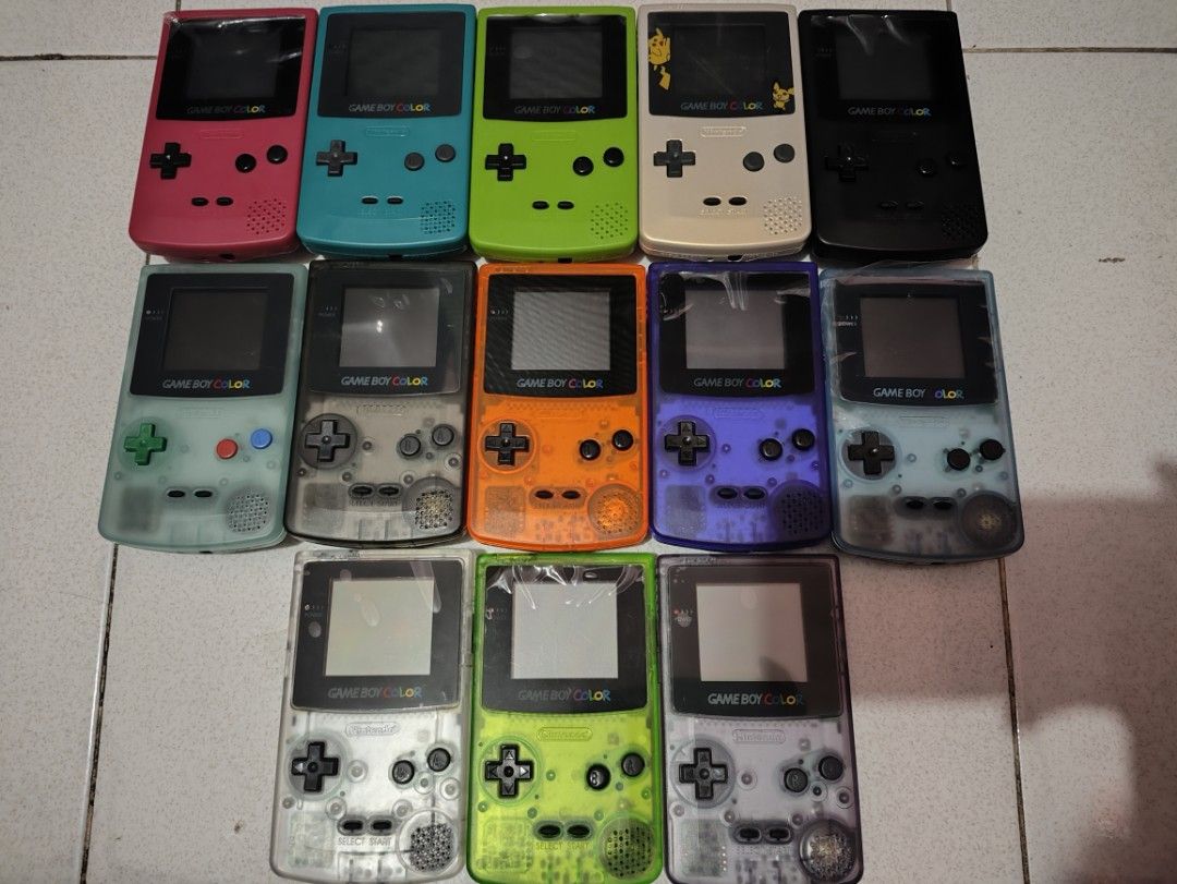 GBC Gameboy Color with Free Games (Original, Reshelled), Video Gaming ...