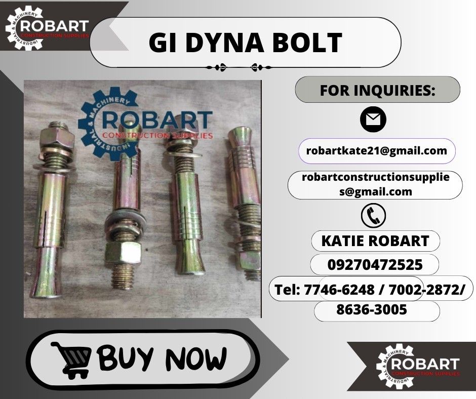 GI DYNA BOLT, Commercial & Industrial, Construction Tools & Equipment ...