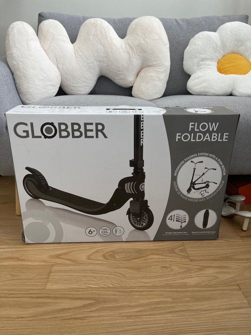 Globber Flow 125 Kids Scooter (Black), Hobbies & Toys, Toys & Games on ...