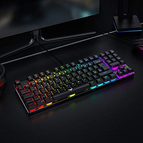 havit Wired Compact Mechanical Keyboard Red Switch LED Backlit TKL ...