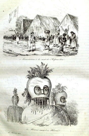 HAWAII - HONOLULU - WAIPIO - Hula - Original 1834 Antique Prints set of ...