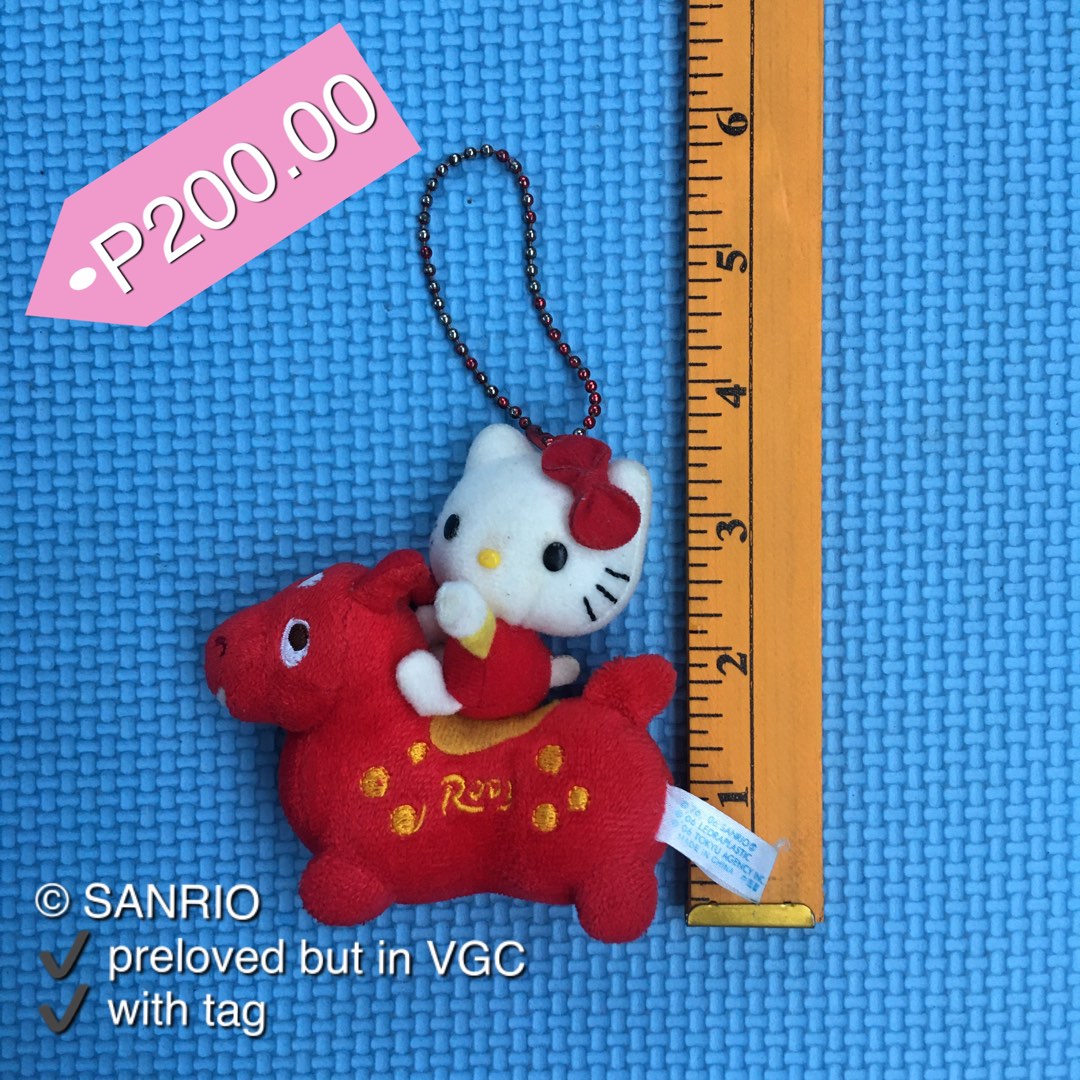 HELLO KITTY RIDE HORSE Plush Charm, Hobbies & Toys, Toys & Games on ...