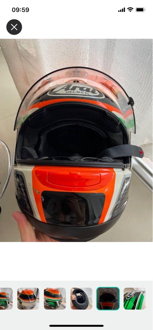 Helmet Arai Japan original L size, Motorcycles, Motorcycle Accessories ...