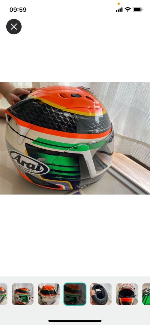 Helmet Arai Japan original L size, Motorcycles, Motorcycle Accessories ...