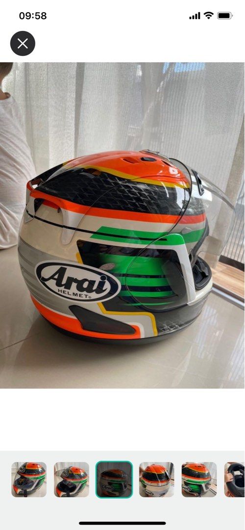 Helmet Arai Japan original L size, Motorcycles, Motorcycle Accessories ...