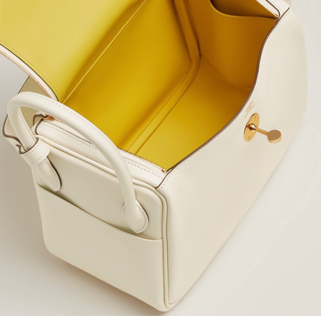 Hermes Lindy 26 Nata verso Lime, Luxury, Bags & Wallets on Carousell