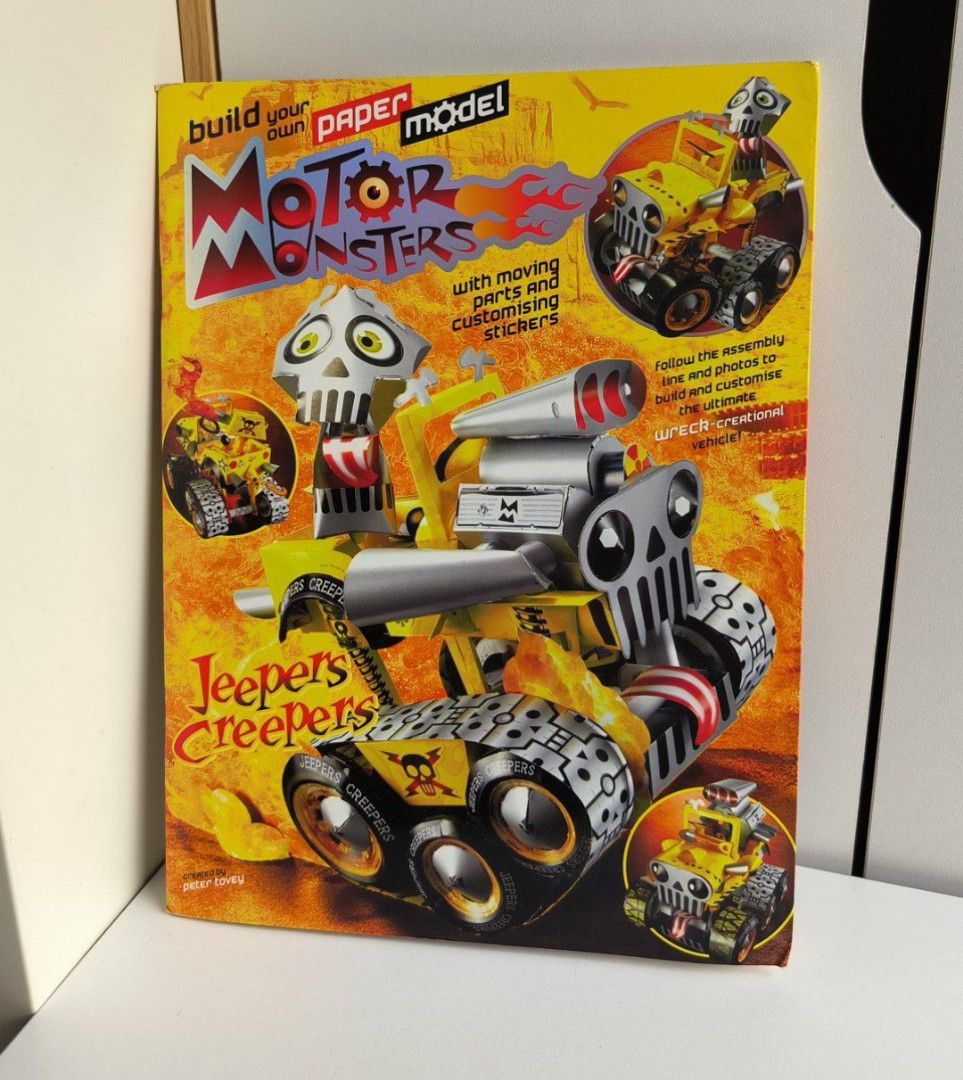Hinkler Junior Craft book Build your own Paper Model Motor Monsters ...